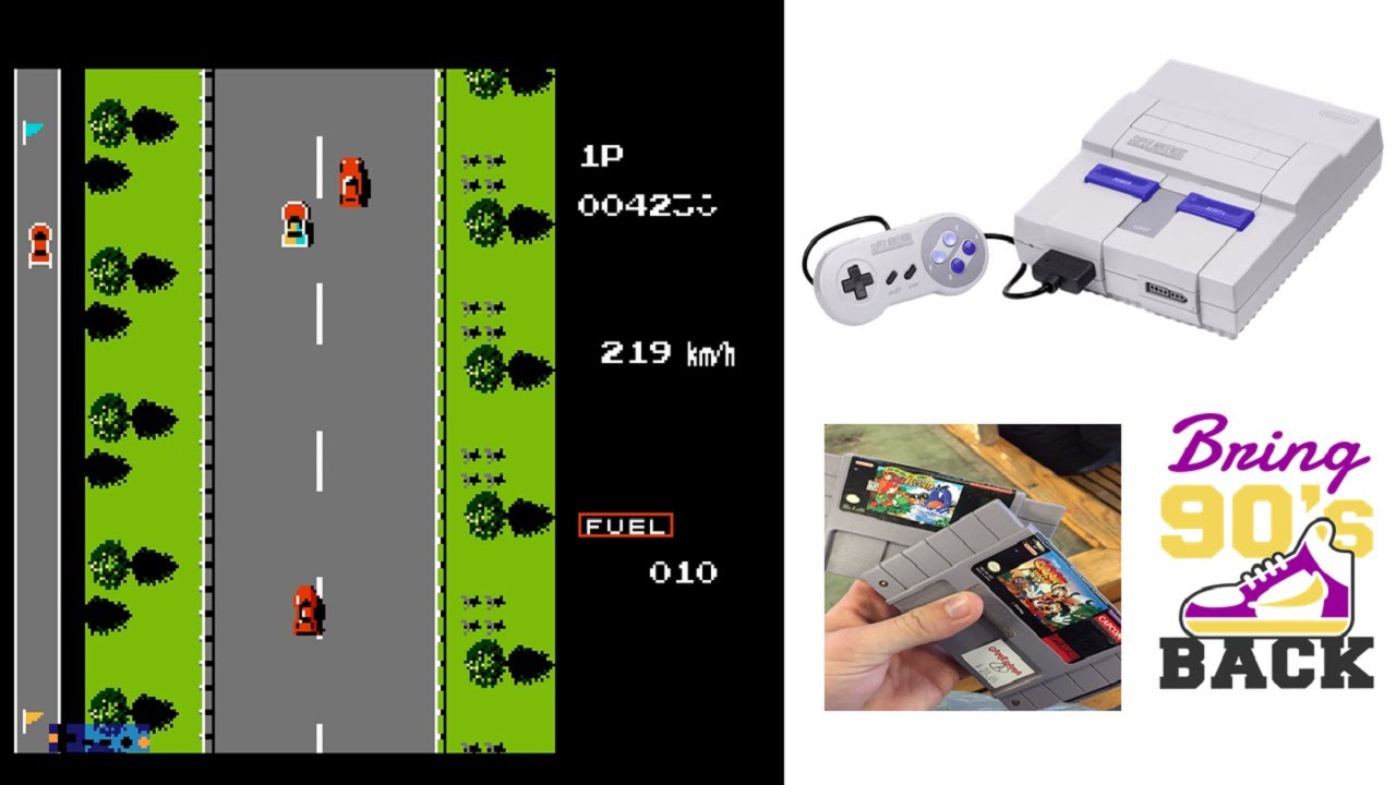 Road Fighter Nintendo car Racing game ROM - YouTube