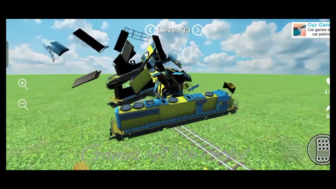 Train vs bus Crash Game #crash #driving #gaming #train - YouTube