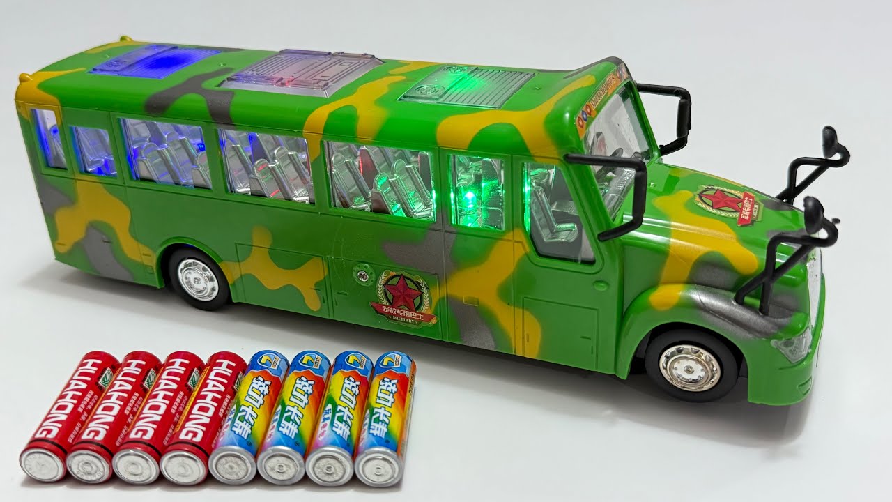 Unboxing Electric Military Bus, Magical Dancing Octopus, City RC Drift ...