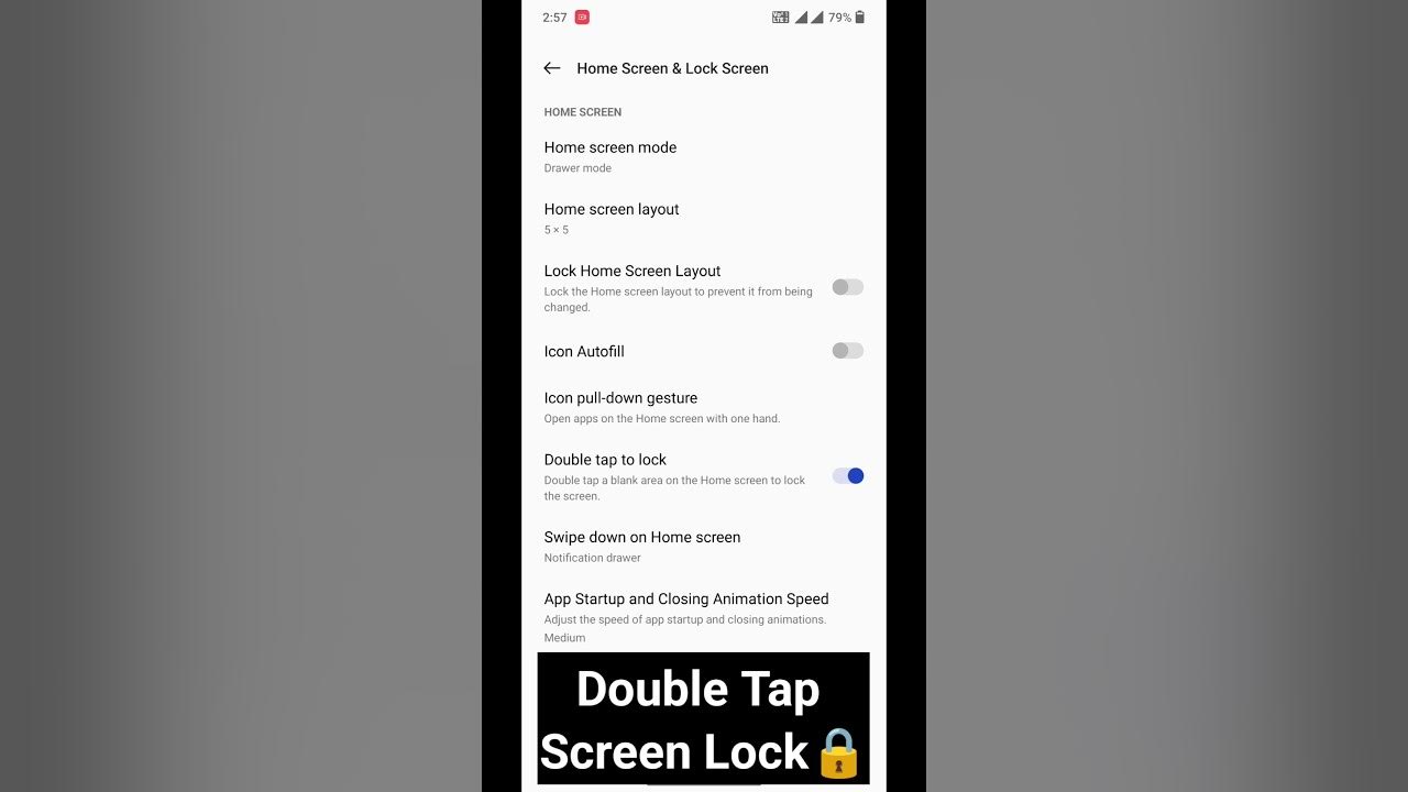 Double Tap Screen on off Android phone ll #smartphone # ...