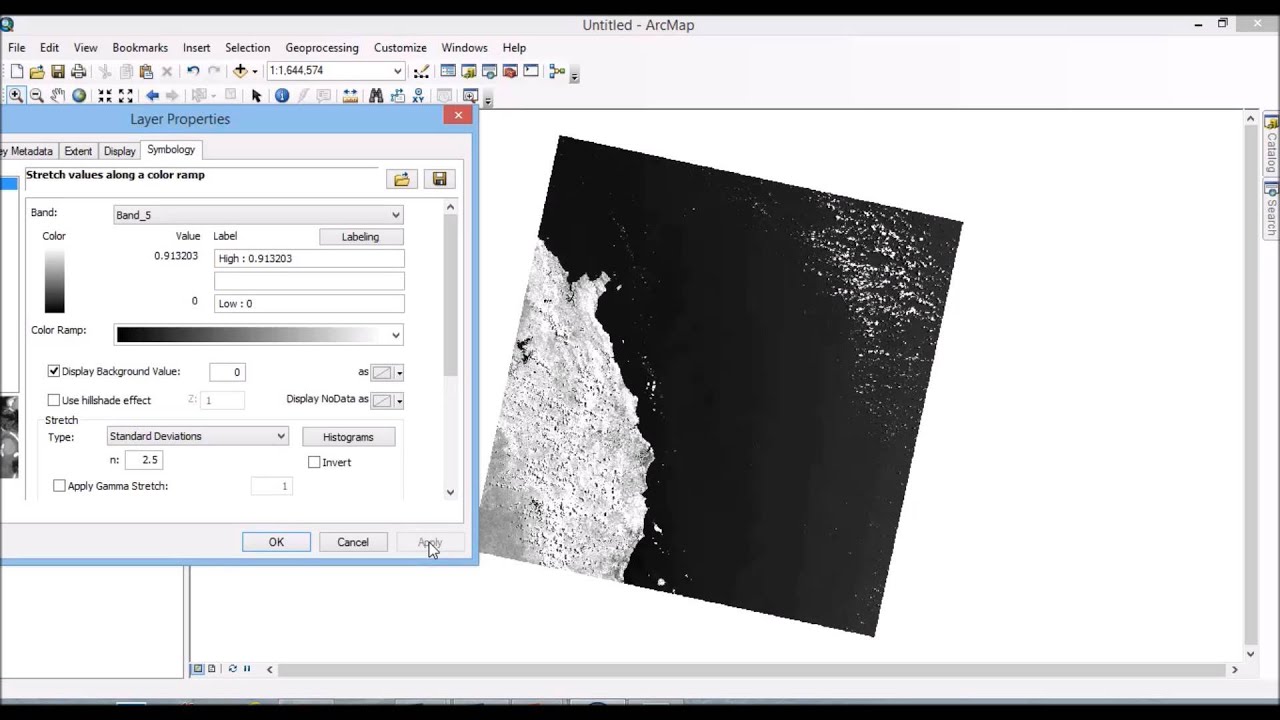 Contrast Stretching in ArcGIS - YouTube