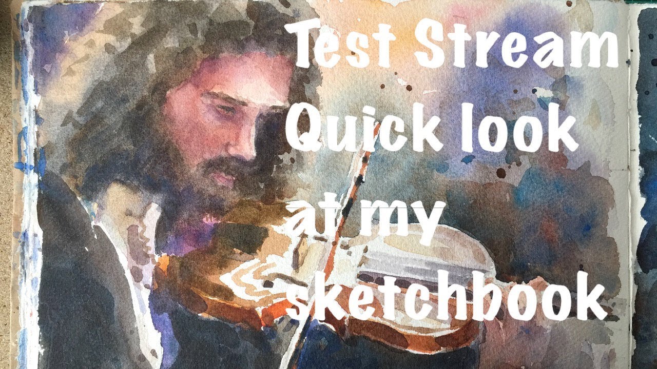 Patrick Ley-Greaves Live Stream Test Quick Look At My Sketchbook - YouTube