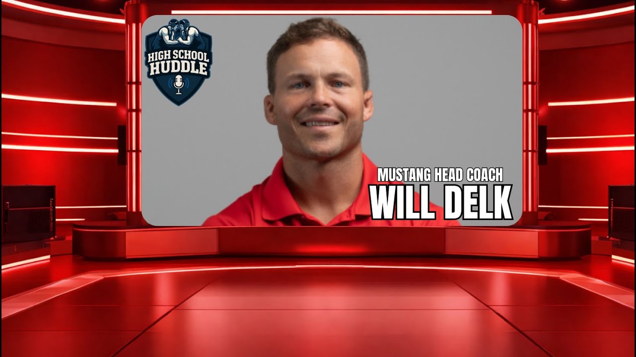 Mustang Wrestling Coach Will Delk on the High School Huddle - YouTube
