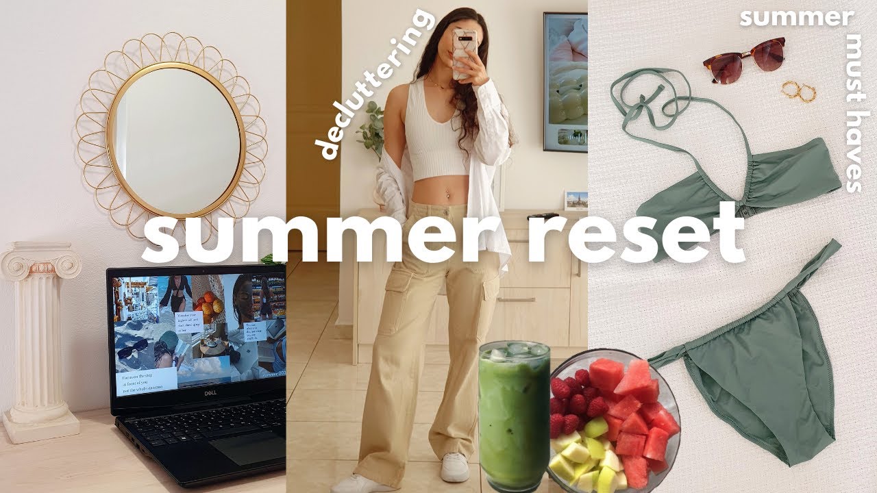summer reset 🍋 | closet decluttering & organization, summer must haves ...