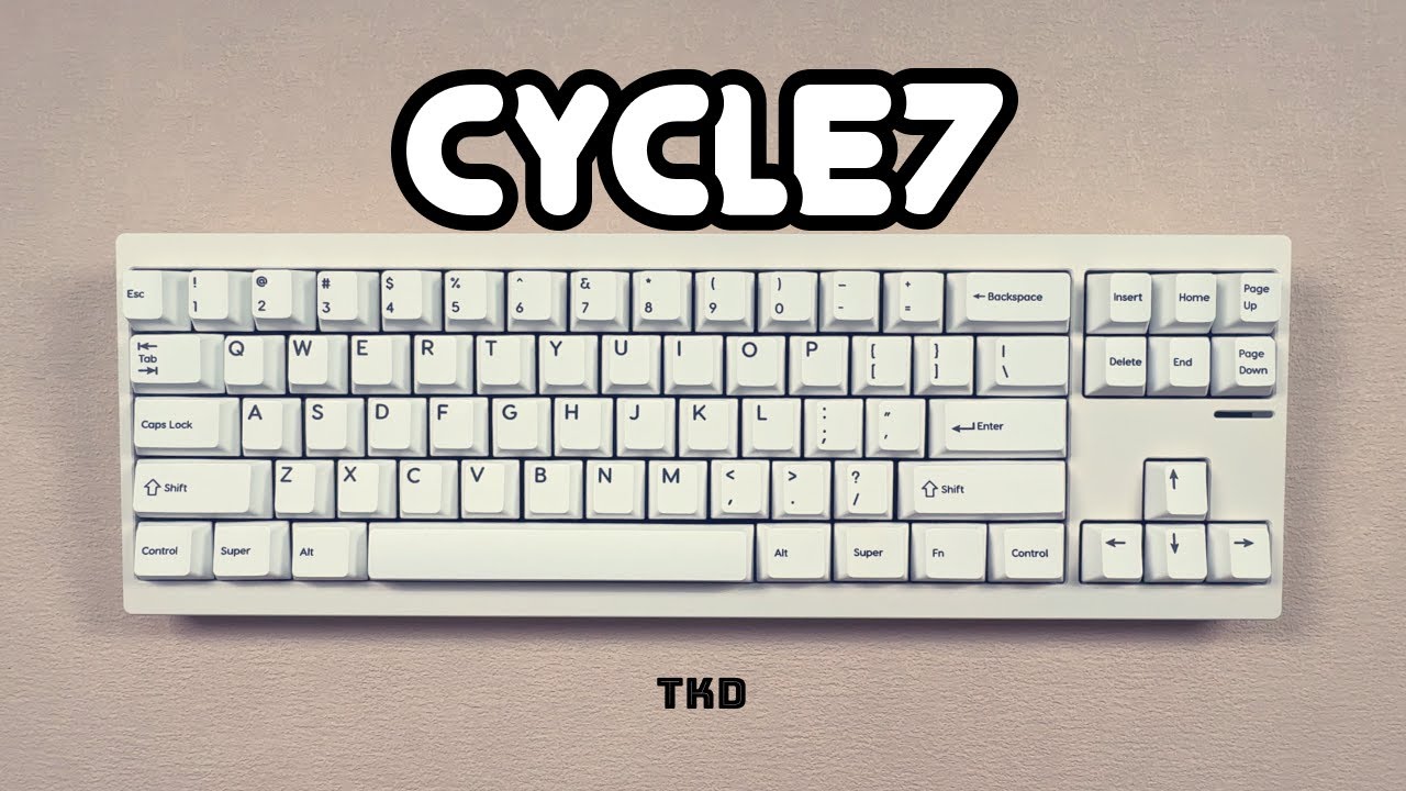 (Build) TKD Cycle7 Cream Build | 퀄리티 좋은 커스텀 입문 FRL TKL 무선 키보드 - YouTube