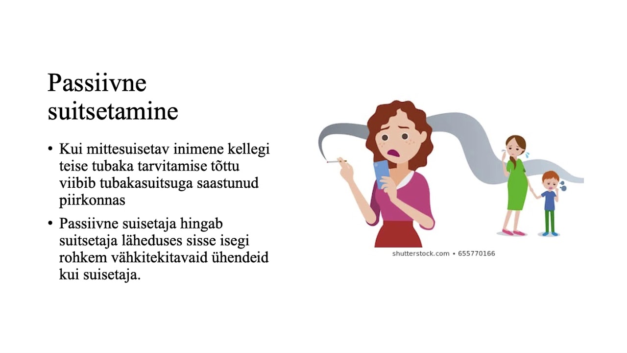 Suitsetamine (aktiivne ja passiivne) - YouTube