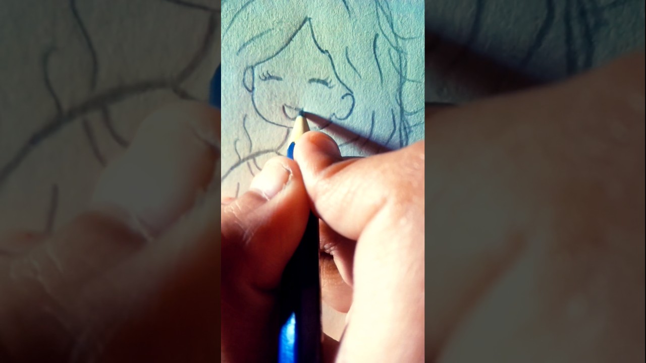 draw a cute anime girl 😍😍#@Renu-b9e3o #drawing #anime #doodle #ytshorts ...