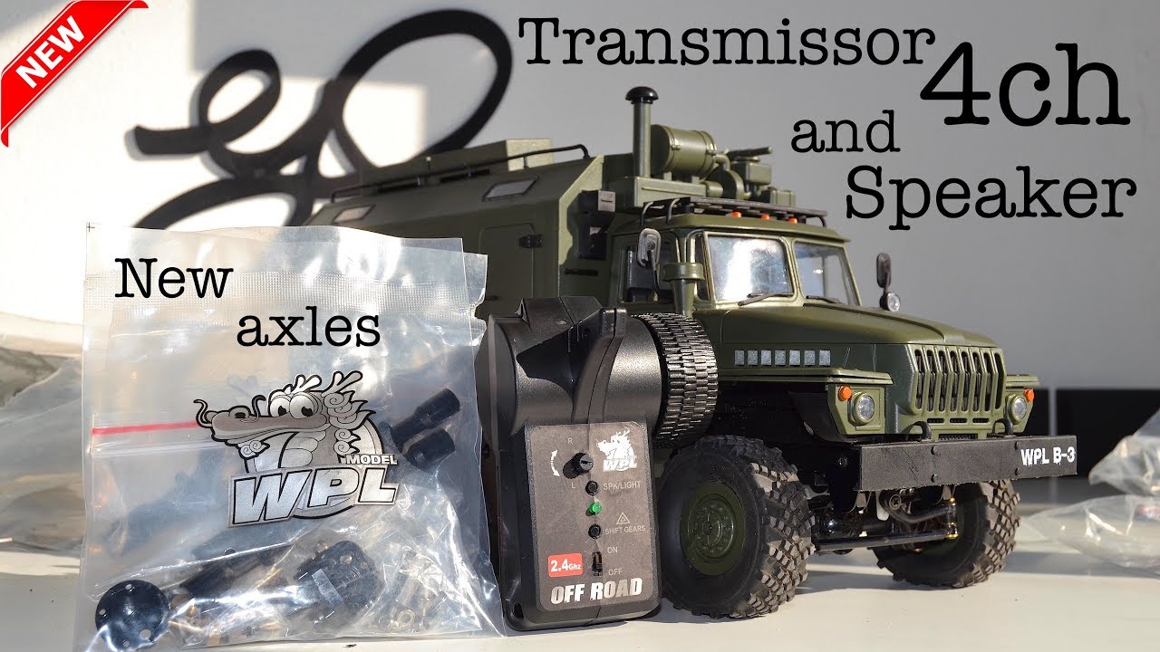 WPL New Products, 4ch transmissor, axles, light control, rim weights ...