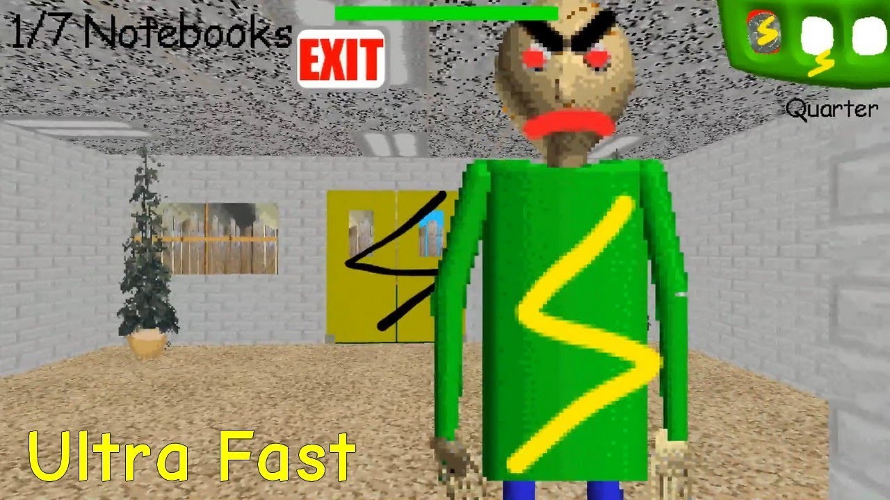 Ultra Fast 1.0 - Baldi's Basics V1.4.1 Mod - YouTube