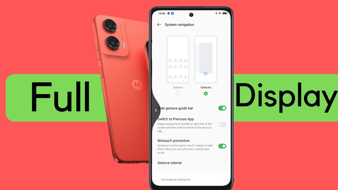 moto g35 full screen display settings | moto g35 me display full screen ...