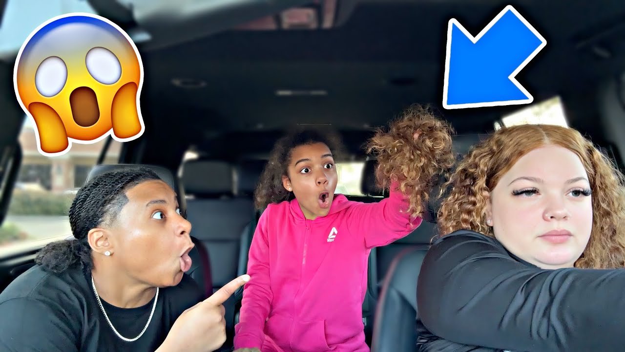 CUTTING MY MAMA WIG WHILE SHES DRIVING !! **MUST WATCH** 🫣 - YouTube