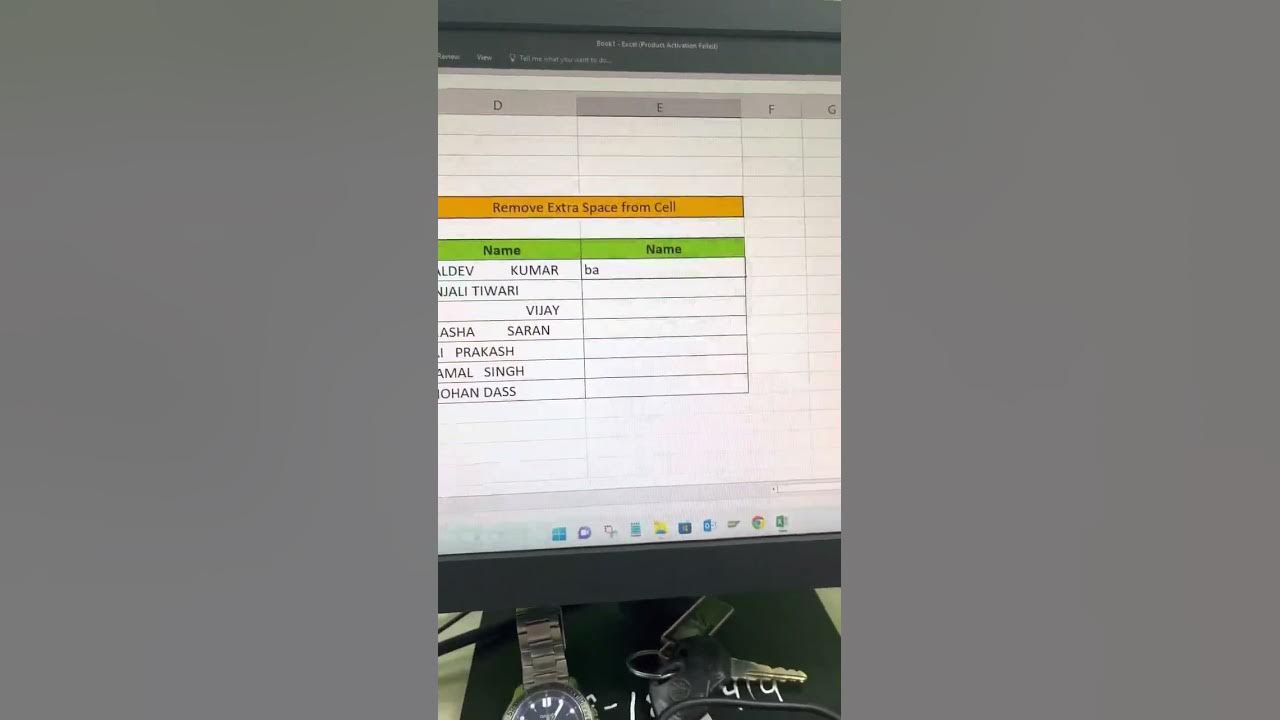Trick 4 Trim How To Remove Unwanted Space Excelisfun Exceltrick Advanceexcel Exceltips