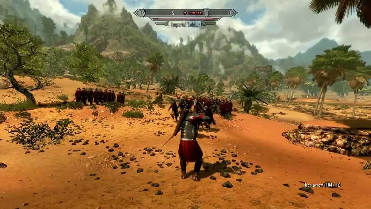 Tropical Skyrim Adventures: Orc vs 100+ Imperial soldiers R8oman armor ...
