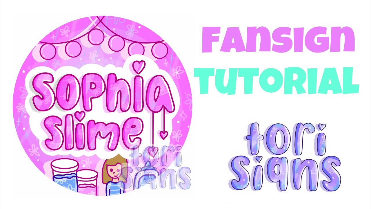 Fansign tutorial| Adobe Draw 💖 - YouTube