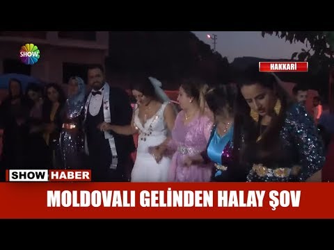 Moldovalı gelinden halay şov