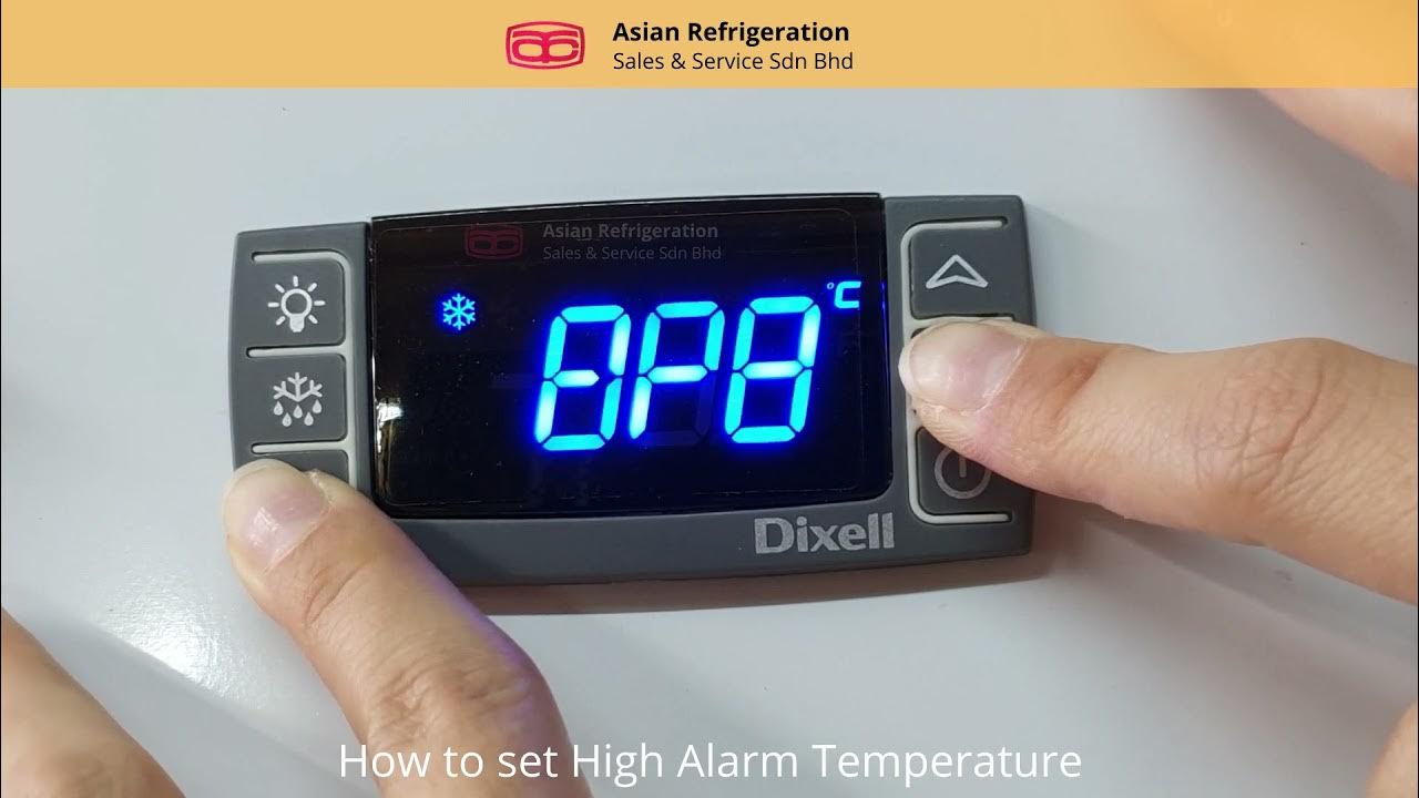 How to use Dixell XR 30CX Controller. Set Temperature. Set High Low Alarm. - YouTube