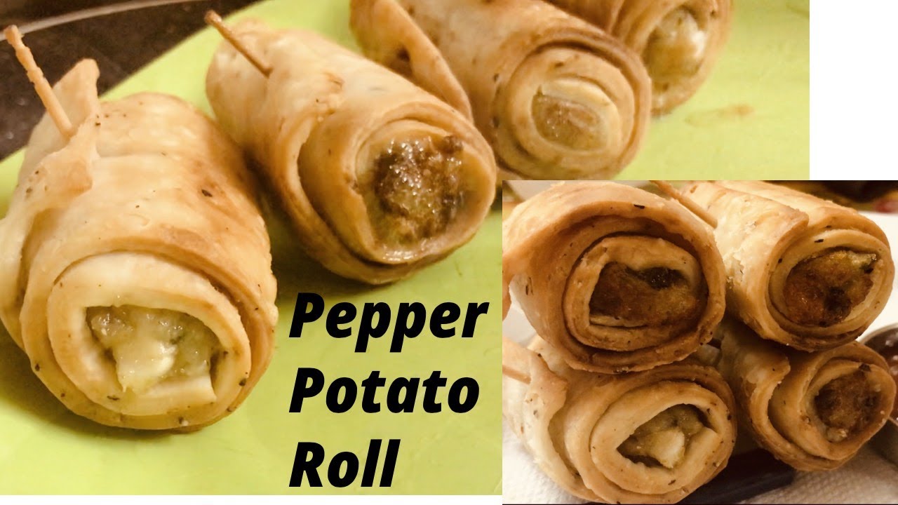 Pepper Potato Roll - Easy and Healthy evening snacks - YouTube