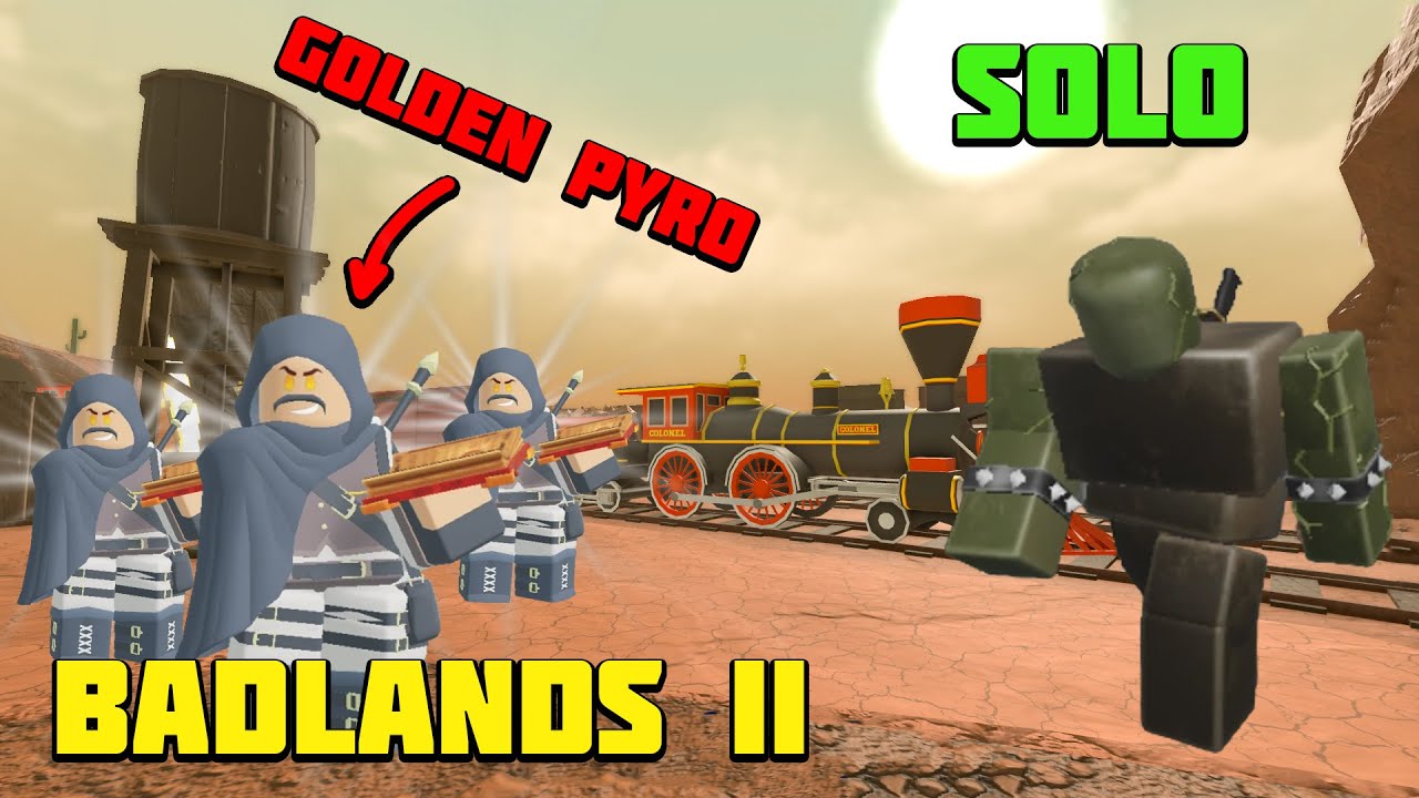 GOLDEN Mages Pyromancer Badlands 2 Solo - Roblox Tower Defense ...
