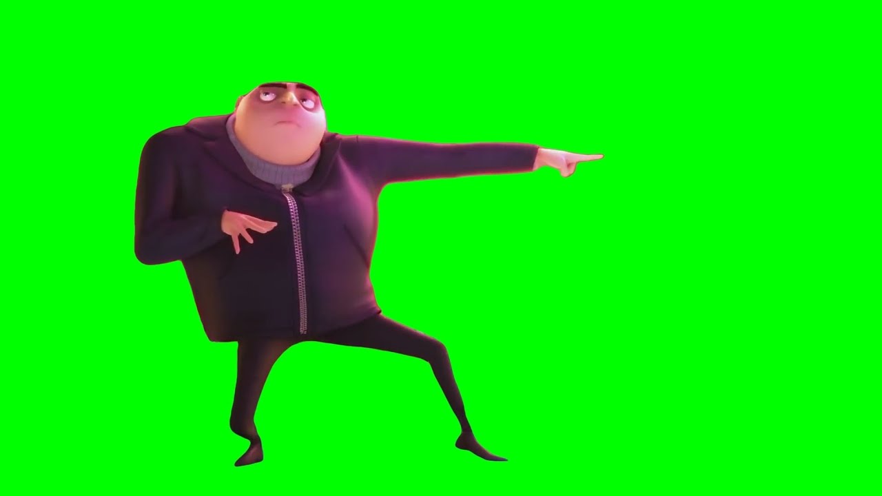 Gru Dancing Green Screen - YouTube