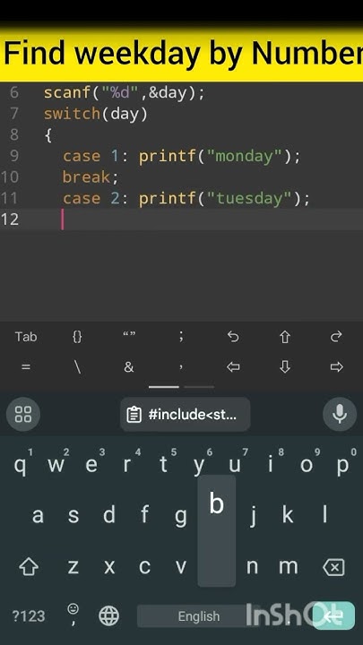 How to Find Weekday by Week Number in C - YouTube