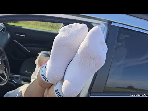 Toe Wiggling & Teasing in White Adidas Socks Preview