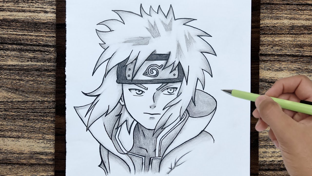How to draw Minato Namikaze step by step ( Naruto ) easy anime drawing ...