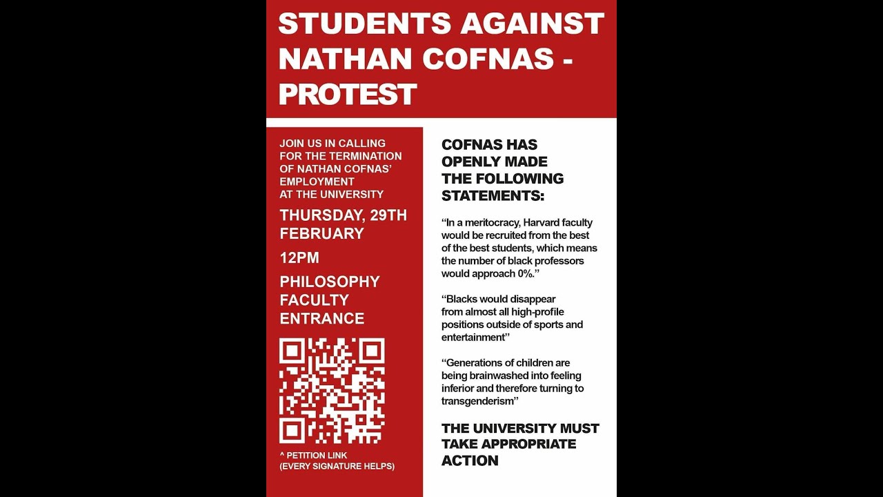 Attempts to remove Nathan Cofnas, a 'race realist' who holds a post at Cambridge University ...