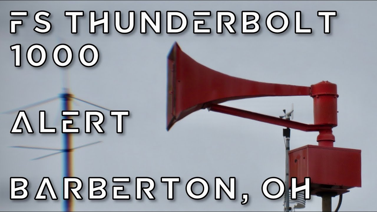 Federal Signal Thunderbolt 1000 Siren Test, Alert, Barberton, OH - YouTube