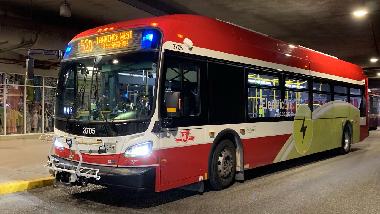 TTC Westbound Ride Video on 3705 on route 52D Lawrence West to ...
