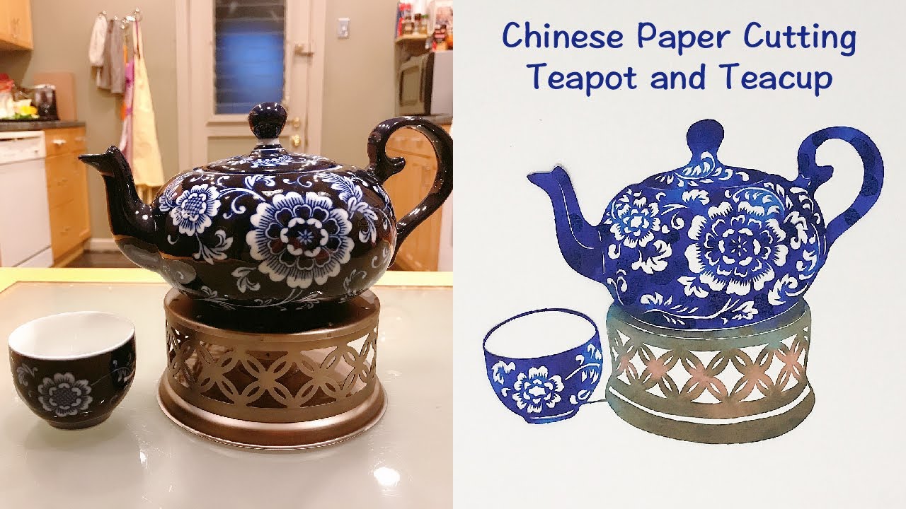 Paper Cutting Pattern Design Template | Teapot | cutting skills | story ...