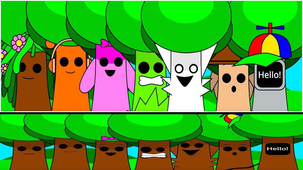 Incredibox Sprunki Mr.Tree Retake vs Mr Tree original 1.0 version - YouTube