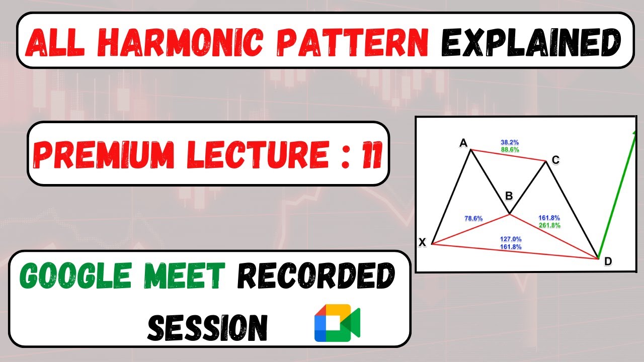 Stock Market Premium Lecture | How to Use Harmonic Patterns | Free ...