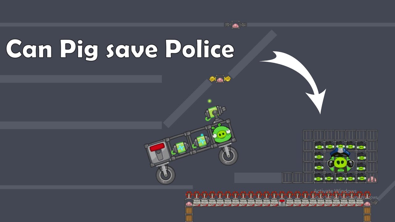 Can Pig Save Police? - Bad Piggies Challenges - YouTube