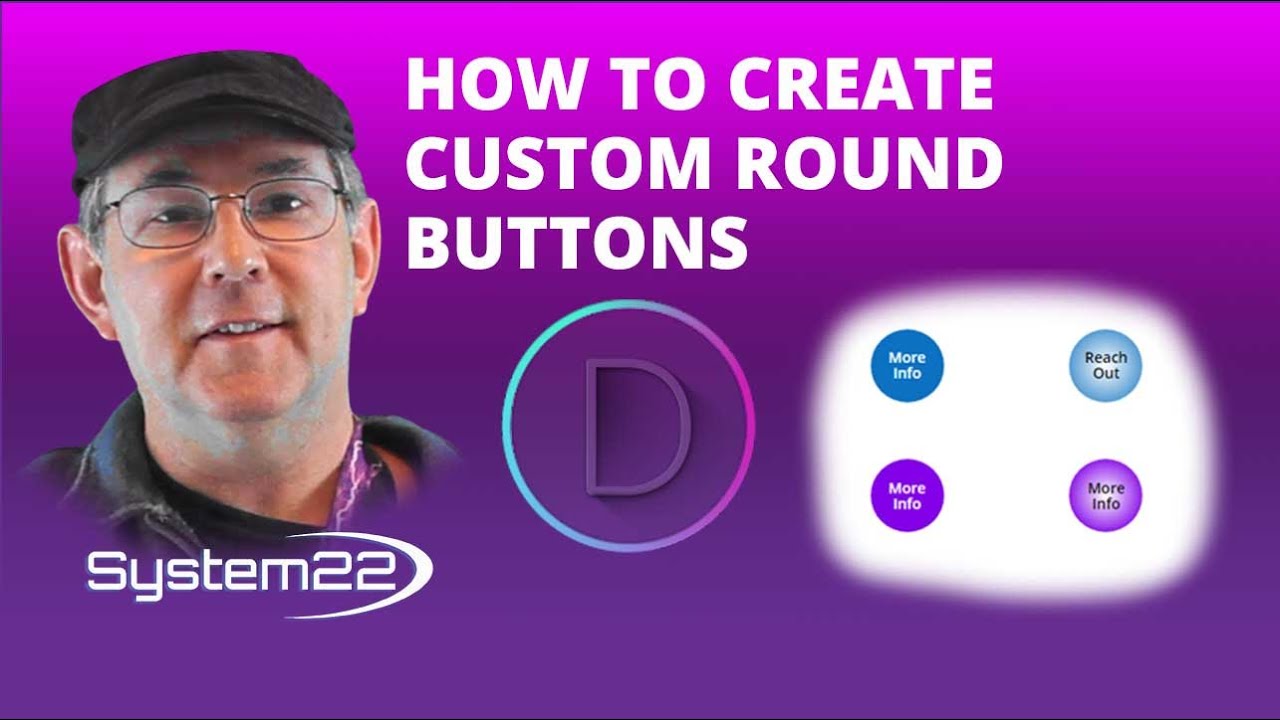Divi Theme How To Create Custom Round Buttons 👍👍 - YouTube
