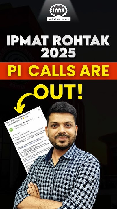 IPMAT Rohtak Result 2025 OUT! Get Ready for What's NEXT! #iim #resultout #iimrohtak2025 - YouTube