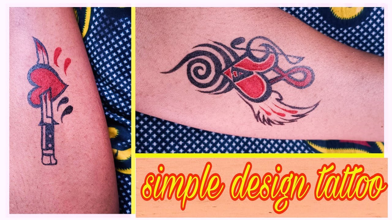easy pen tattoo / pen tattoo on hand / easy tattoo with pen / pen se ...