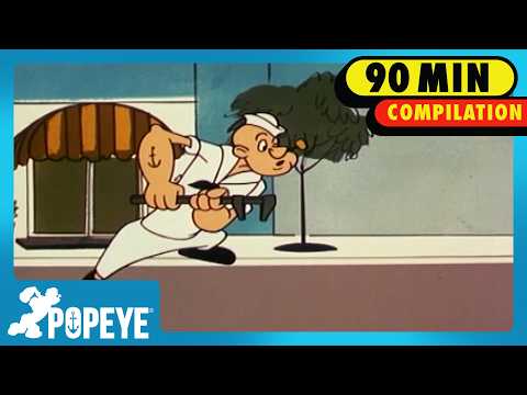 The FUNNIEST Popeye Cartoon Compilation! | Popeye and Friends