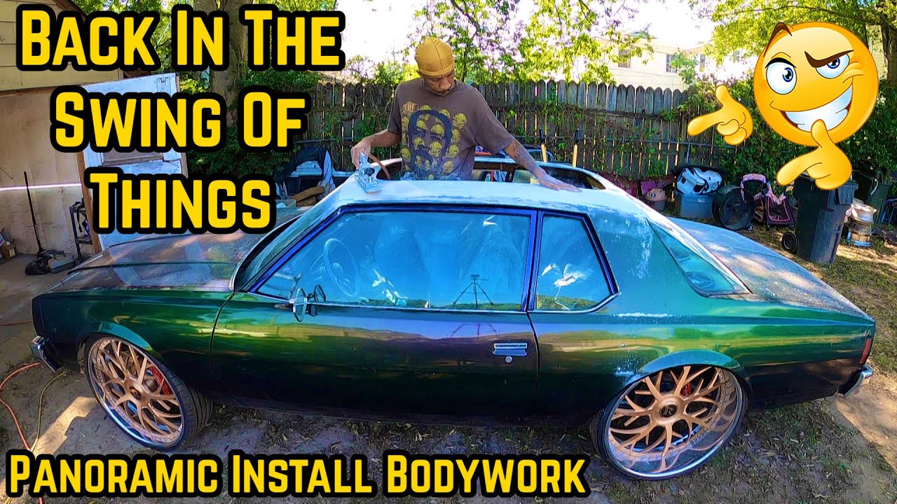 Panoramic Sunroof Install Bodywork - 78 Box Chevy Impala Aerocoupe ...