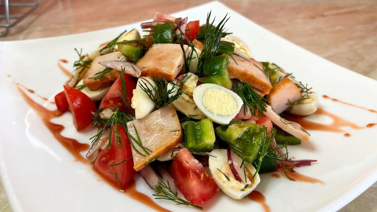 Ramazon Dasturxoni Uchun BAHORI SALAT Tayyorlash! Vitaminga boy salat ...