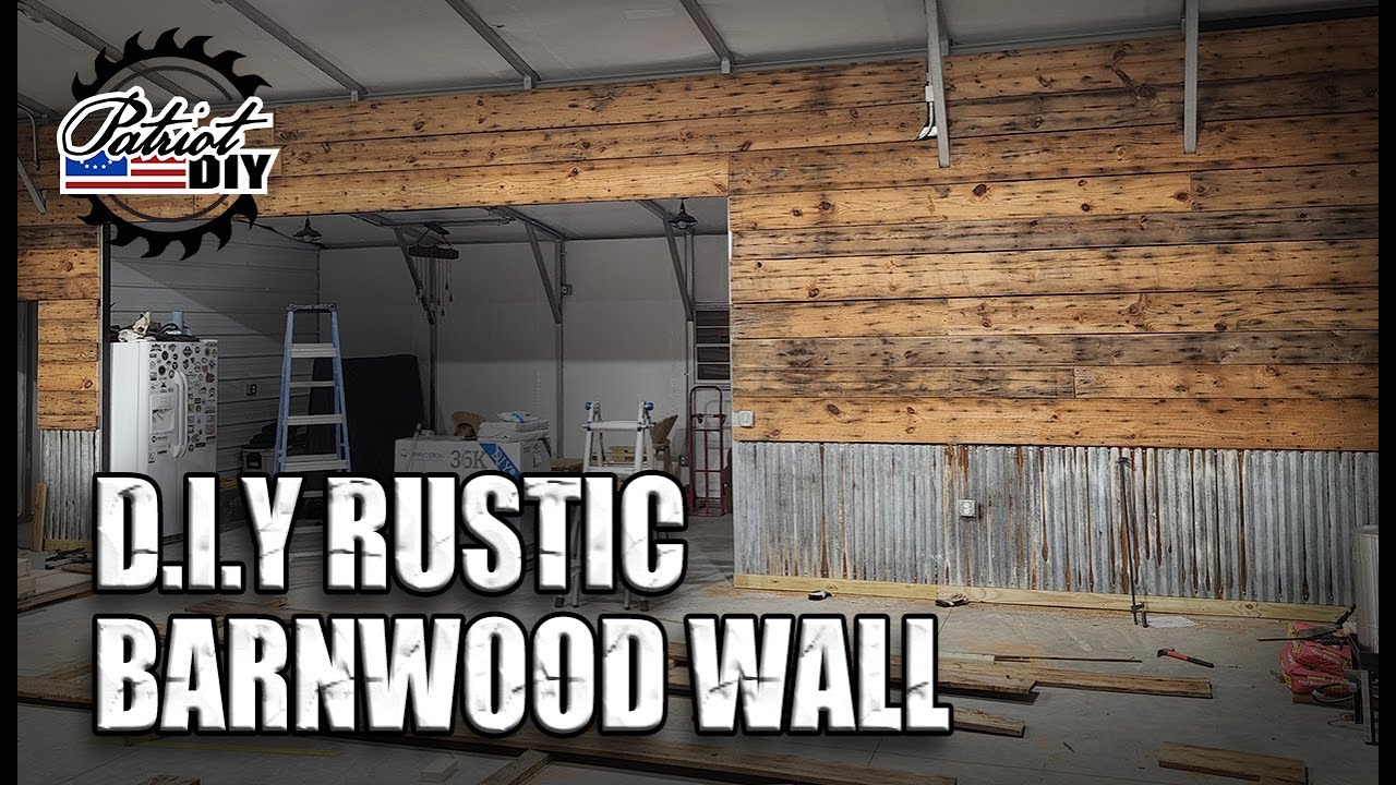 DIY Rustic Barn Wood Wall - YouTube