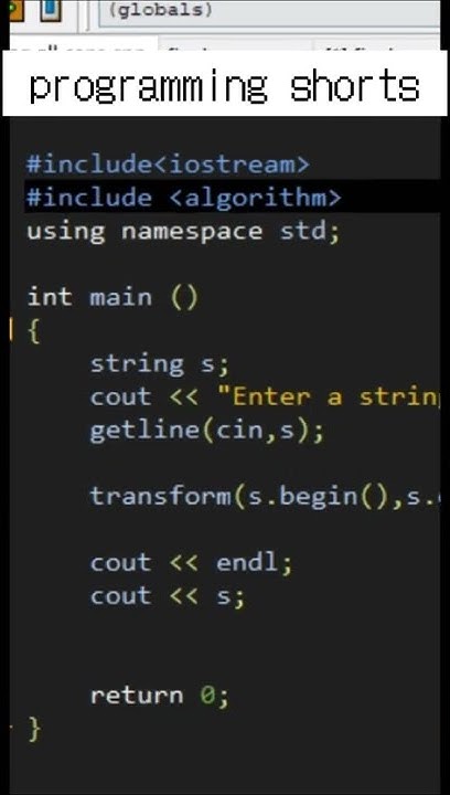 [C++] Transform string characters to uppercase without looping // EASIEST WAY #shorts - YouTube