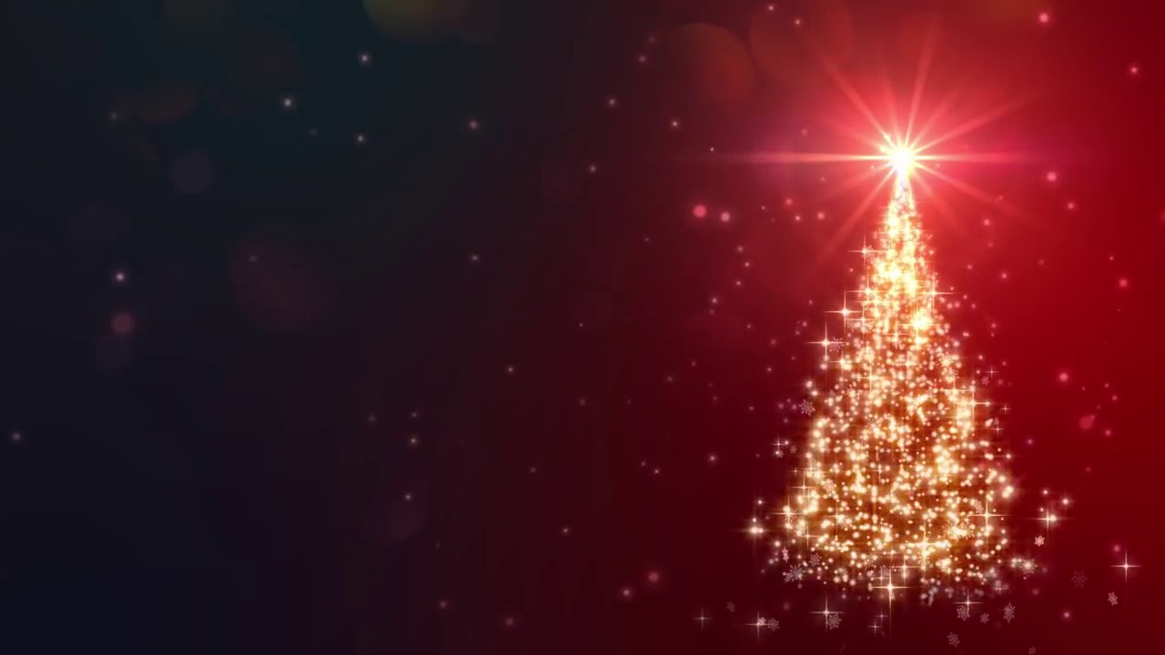 Christmas Tree Animated Background Loop Christmas Card - YouTube