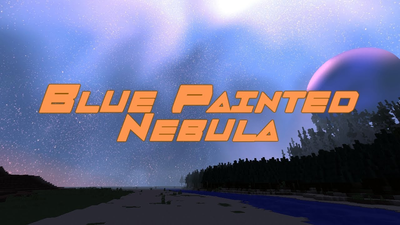 Blue Painted Nebula Custom Sky - MINECRAFT HD - YouTube