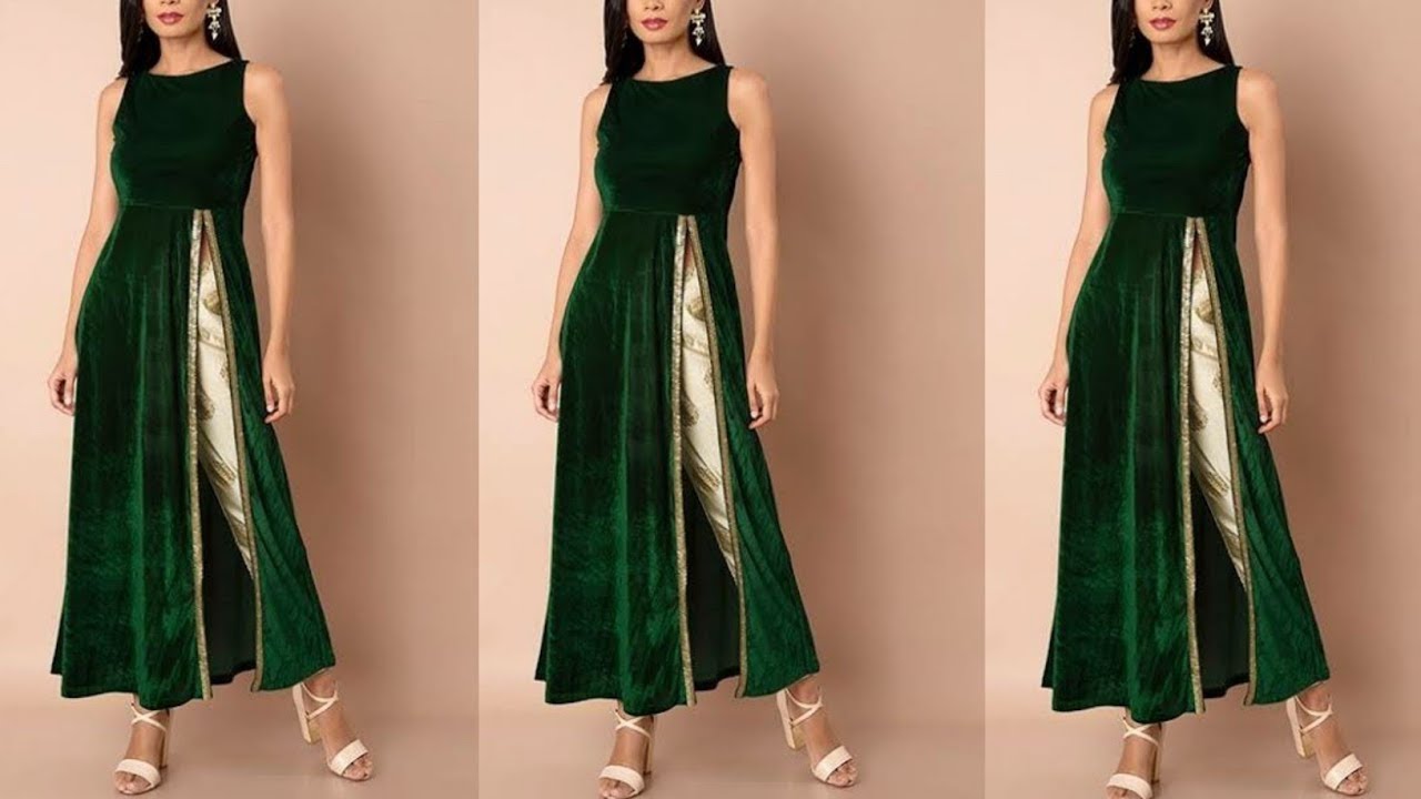 side cut frock dress design 2025 for girls side cut dress by all in one ...