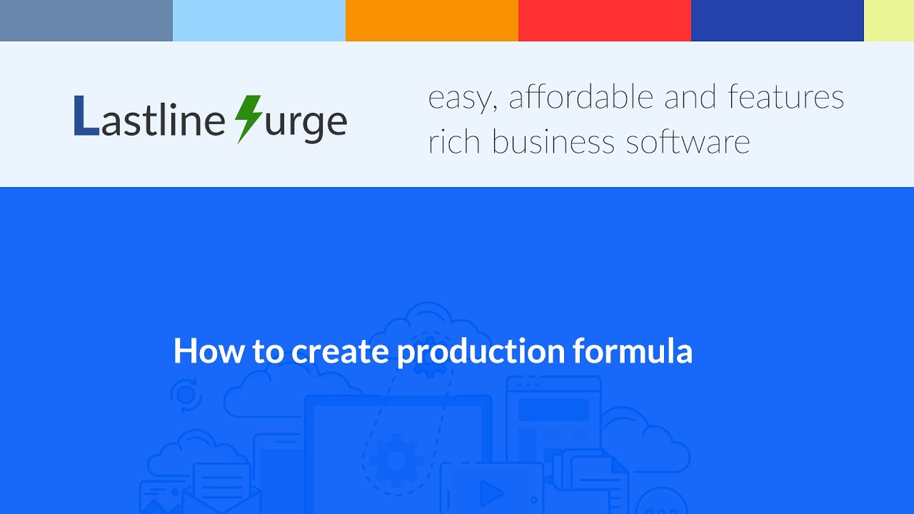 How to create production formula - YouTube