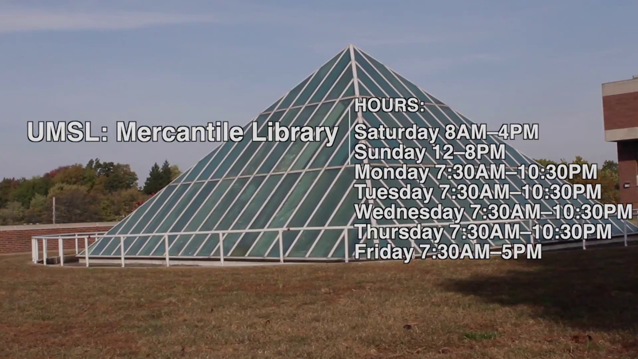UMSL: St. Louis Mercantile Library (1 Minute Commercial) - YouTube