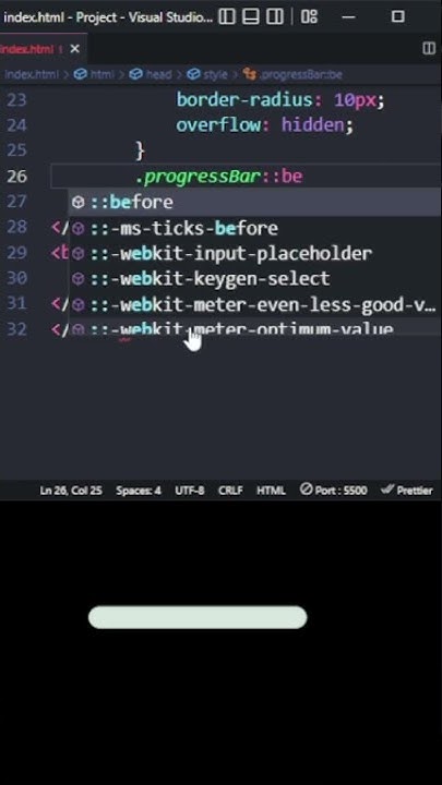 How to Create Simple Animated Progress Bar Using CSS | CSS Tricks | Codewithfaraz - YouTube