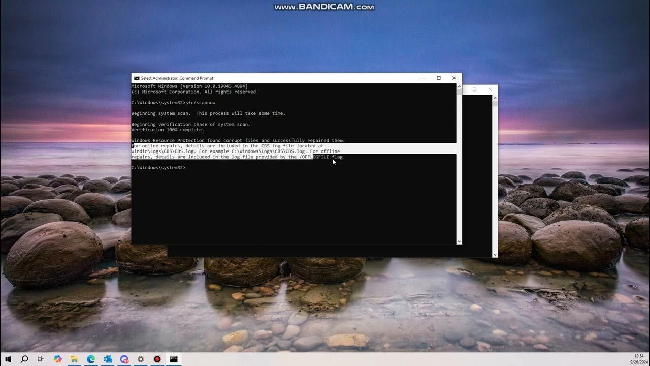 Using System File Check command to repair Corrupted Files - YouTube