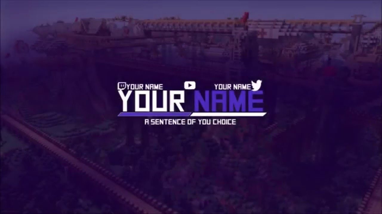 Channel Art: Gaming Banner {1} GTA 5, Call of Duty and Minecraft! - YouTube