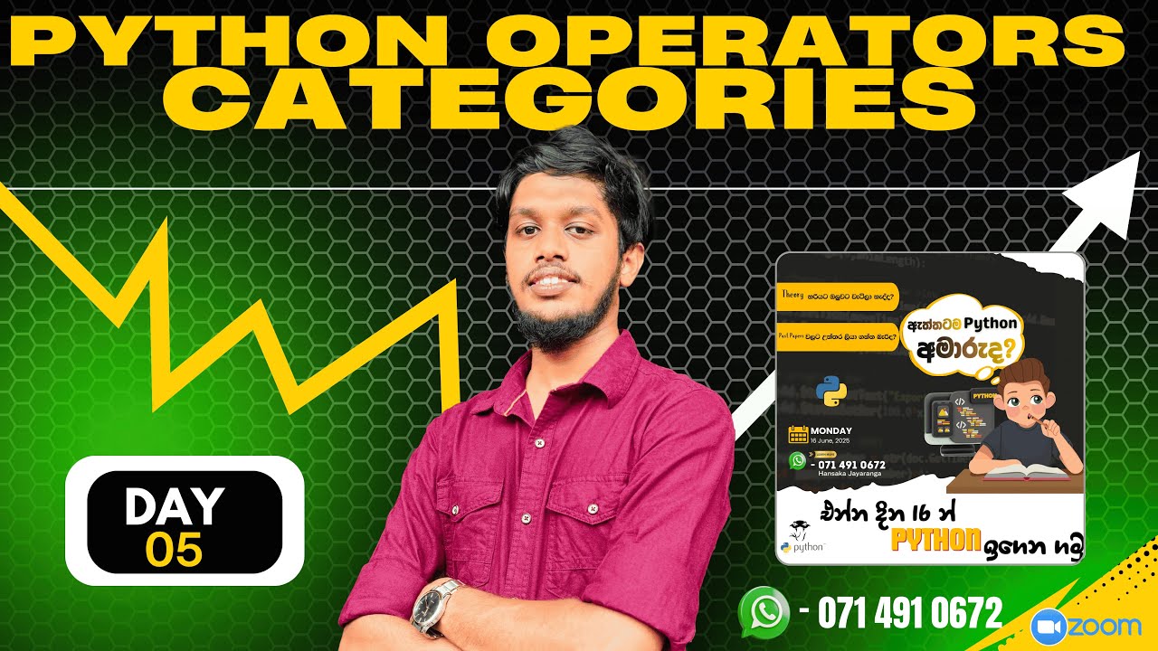 Python course day 5 (Python Operator 2) - YouTube